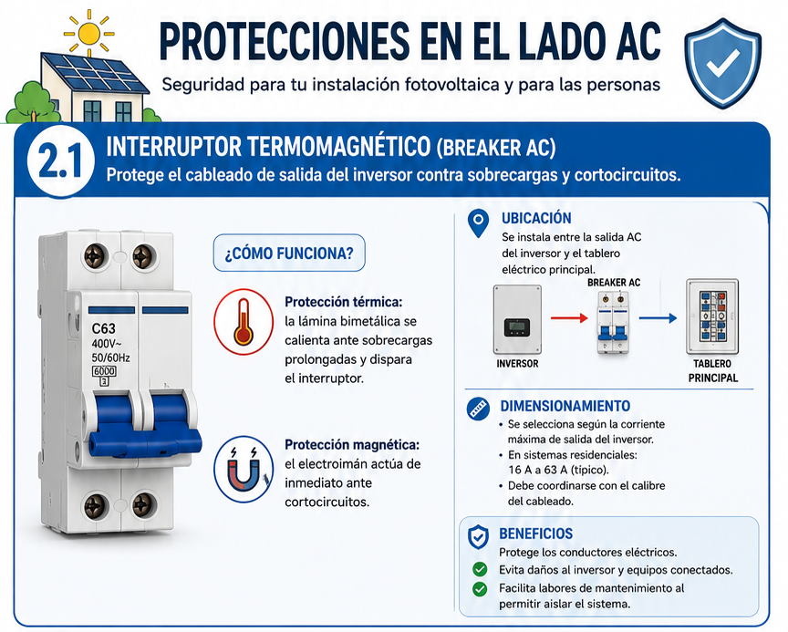 Protecciones recomendadas según el tipo de sistema fotovoltaico ...