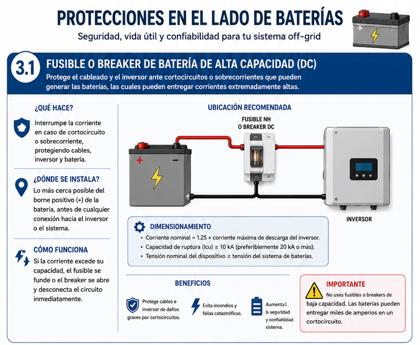 Protecciones recomendadas según el tipo de sistema fotovoltaico ...